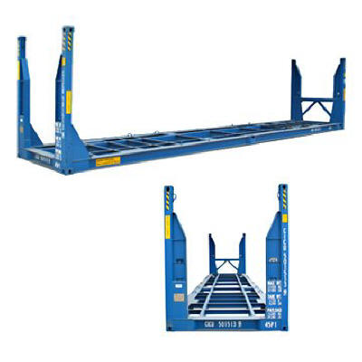 Contenedores de plataforma -flat rack- de 20 y 40 pies
